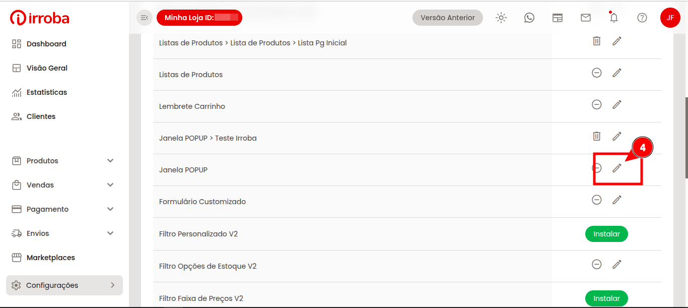 Como criar uma janela de Pop-Up? (Novo Dashboard) – Ajuda Irroba